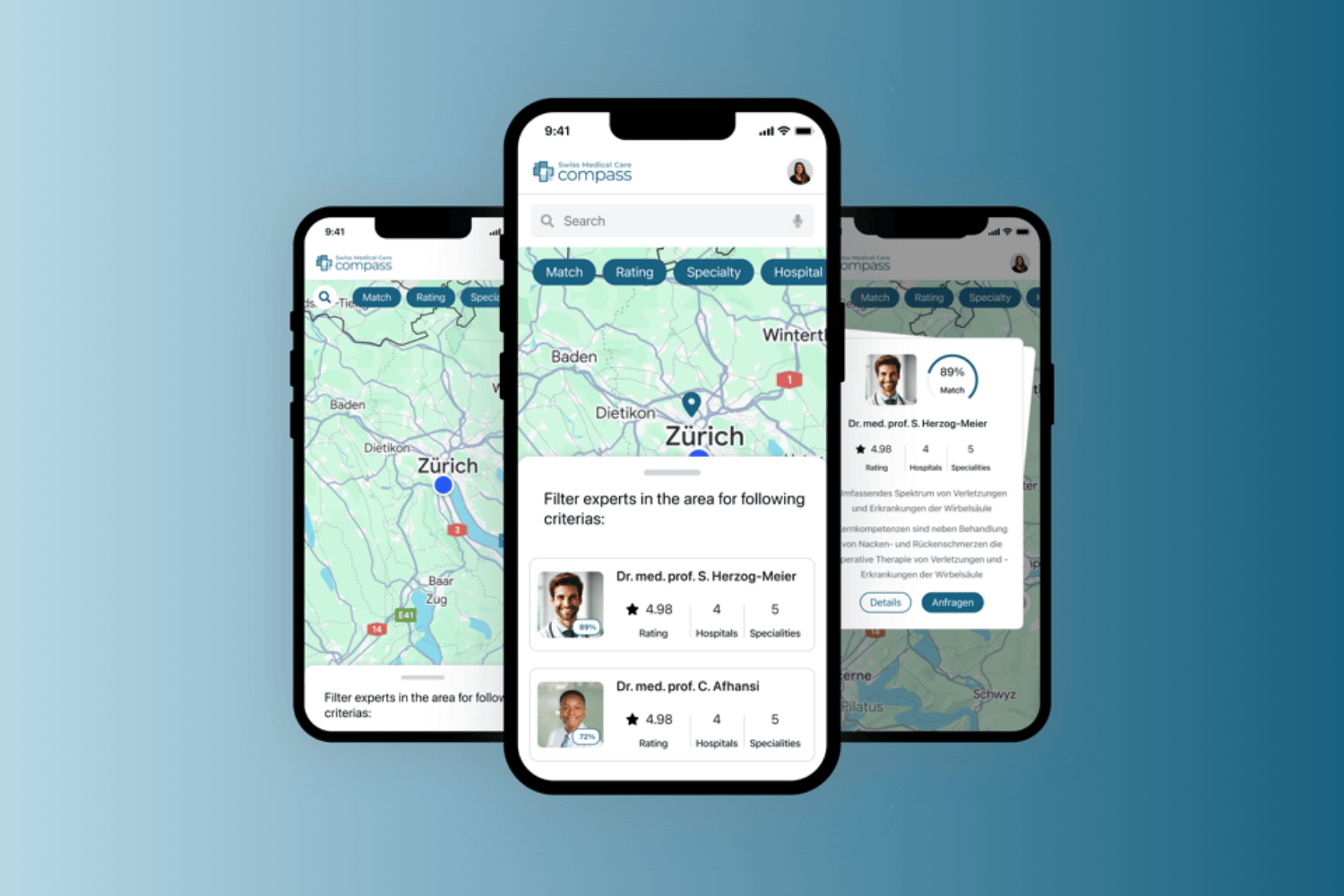 Swiss Medical Care Compass App